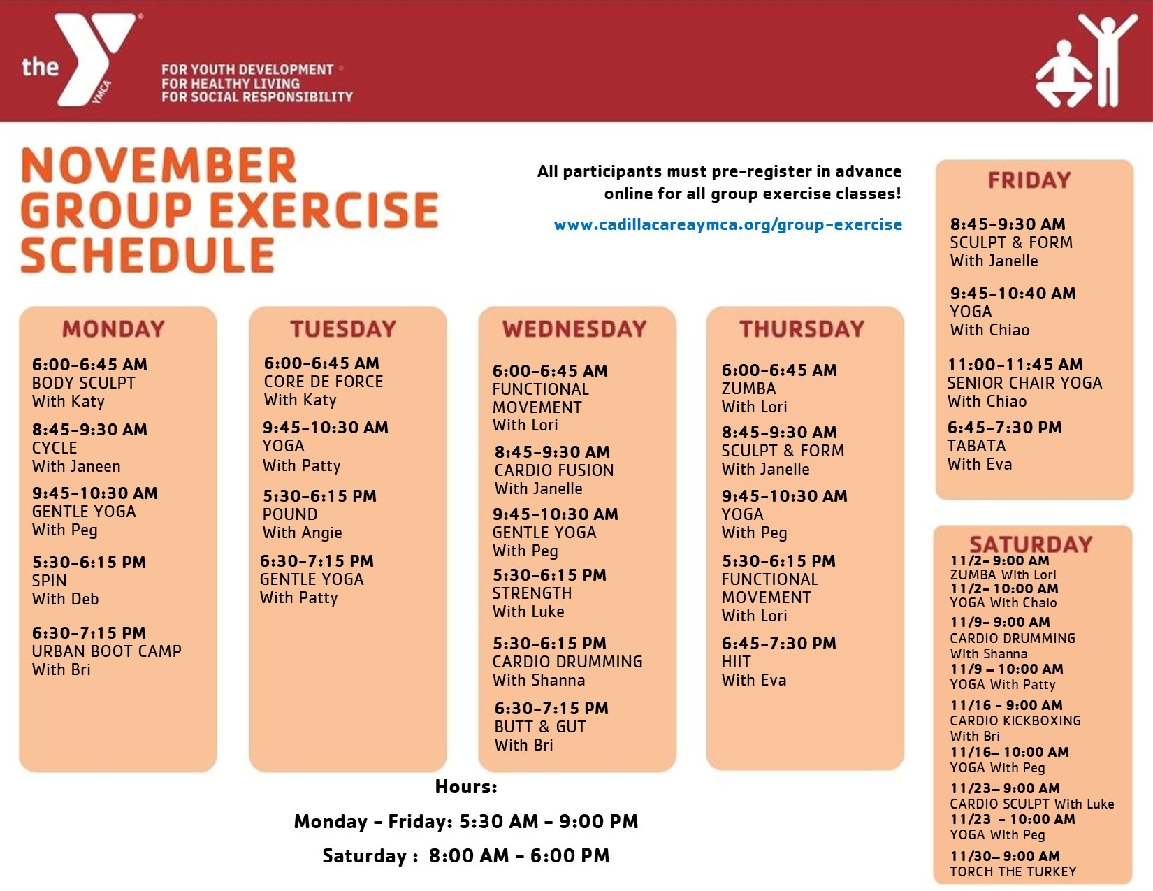 Group Exercise - Cadillac Area YMCA