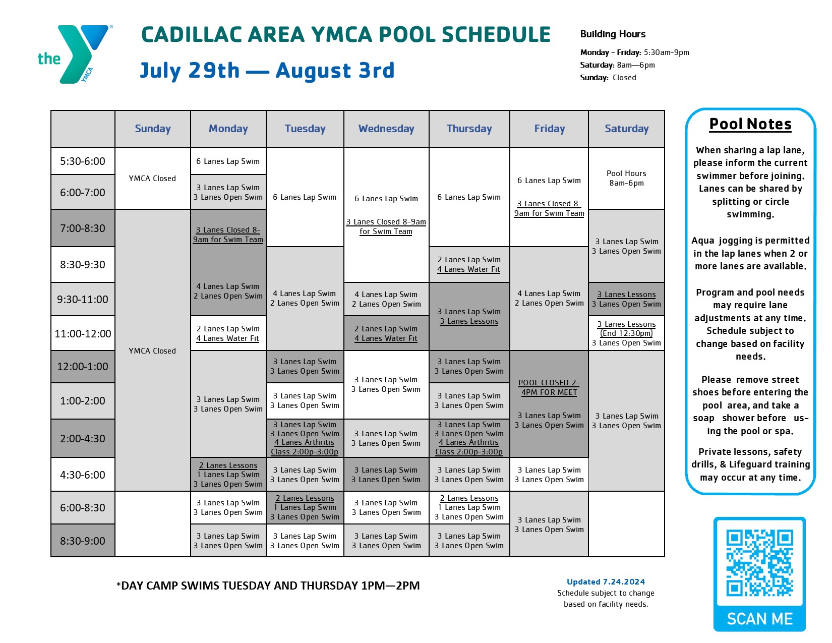 Pool - Cadillac Area YMCA