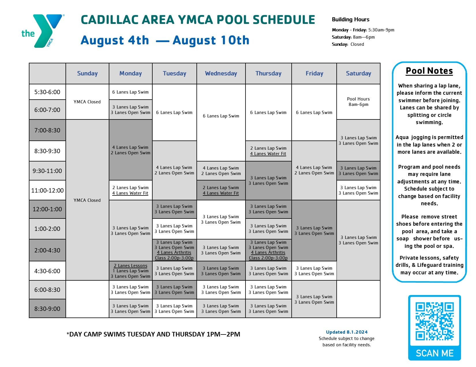 Pool - Cadillac Area YMCA