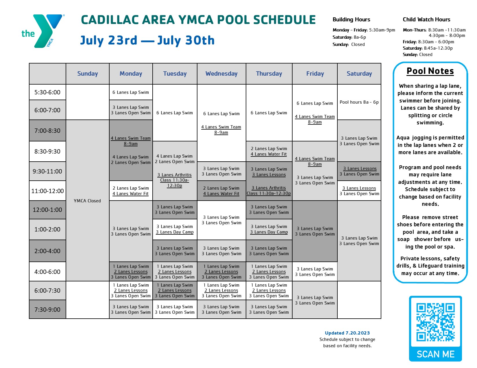 Pool - Cadillac Area YMCA
