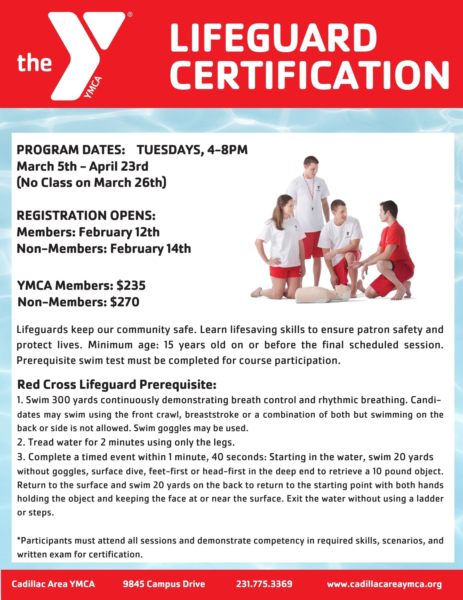 Lifeguarding - Cadillac Area YMCA