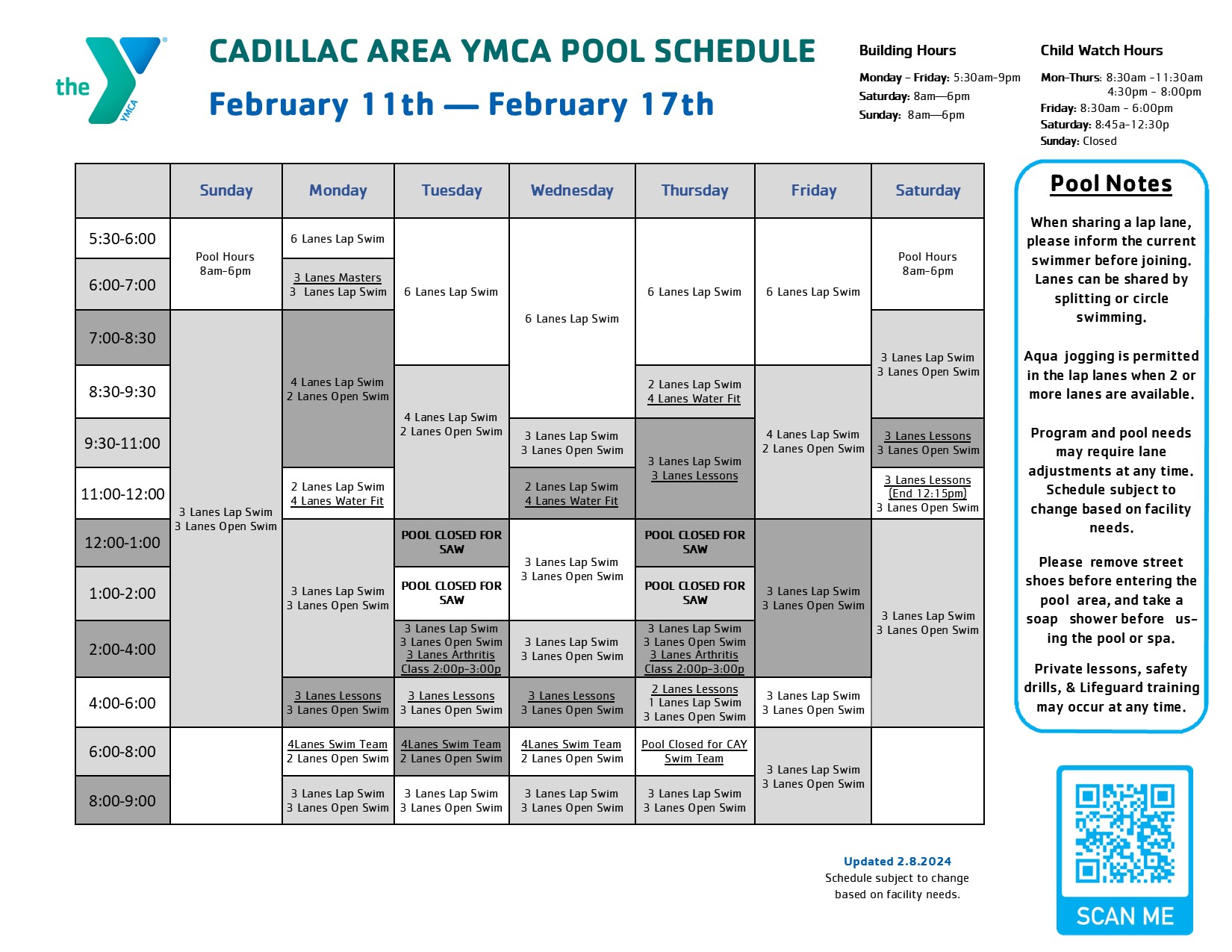 Pool - Cadillac Area YMCA