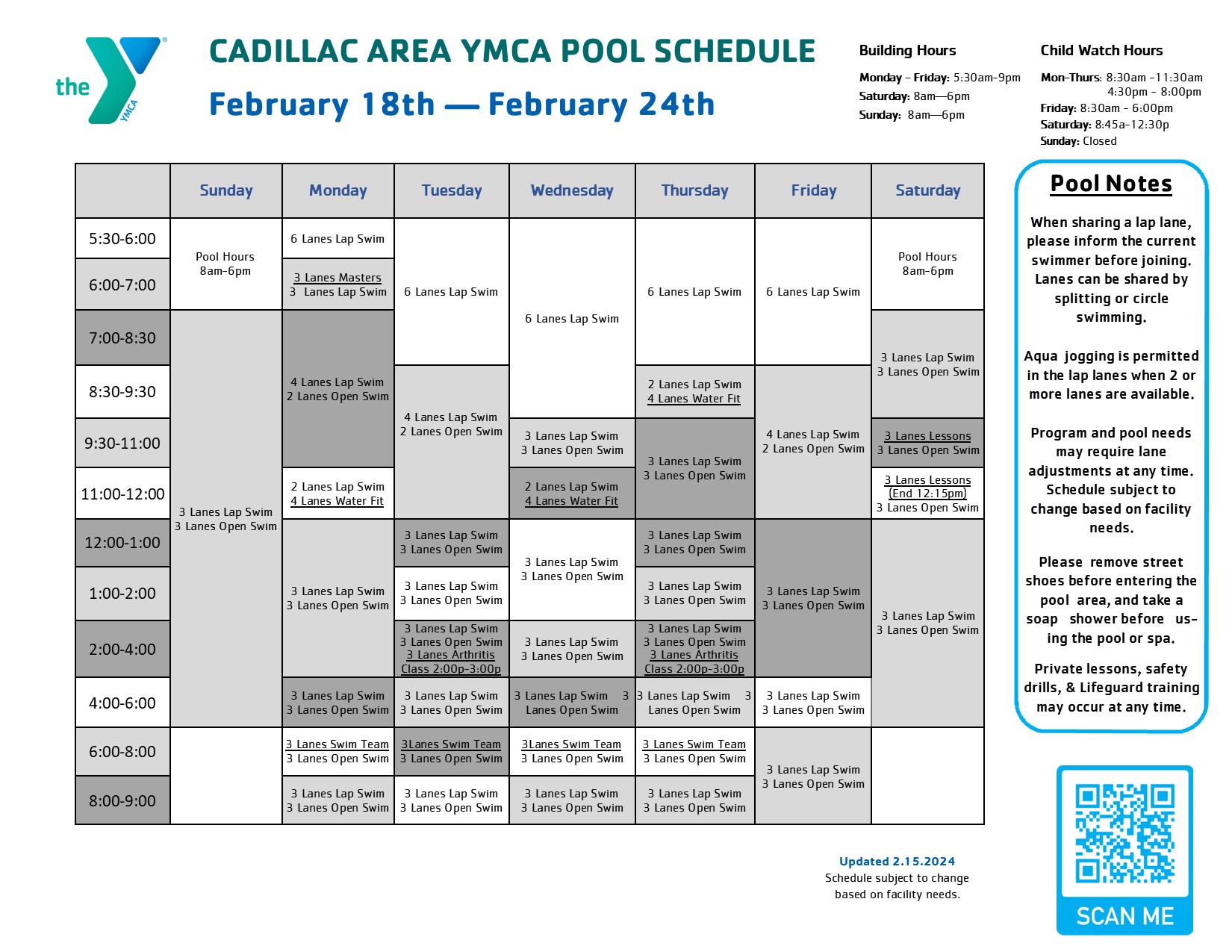 Pool - Cadillac Area YMCA