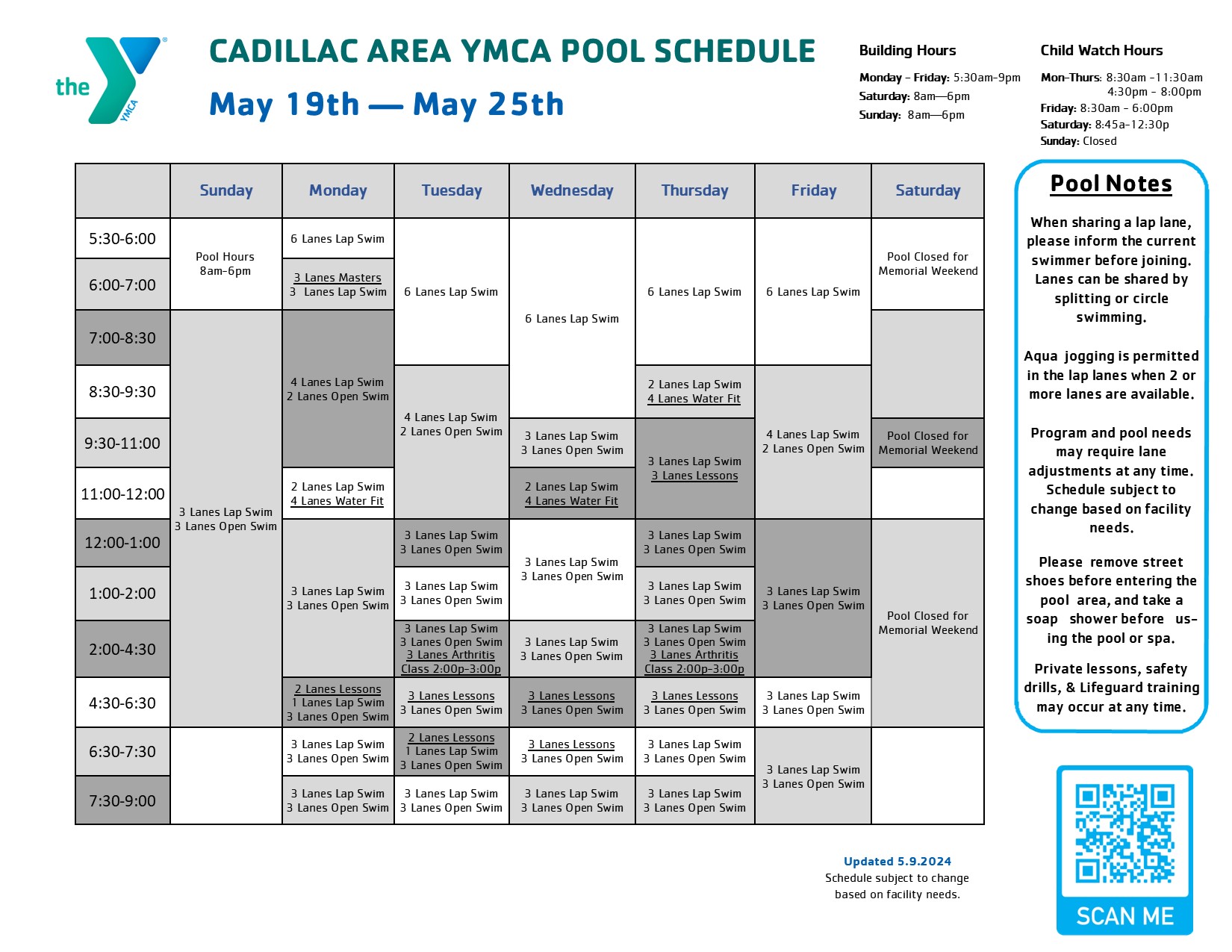 Pool - Cadillac Area YMCA