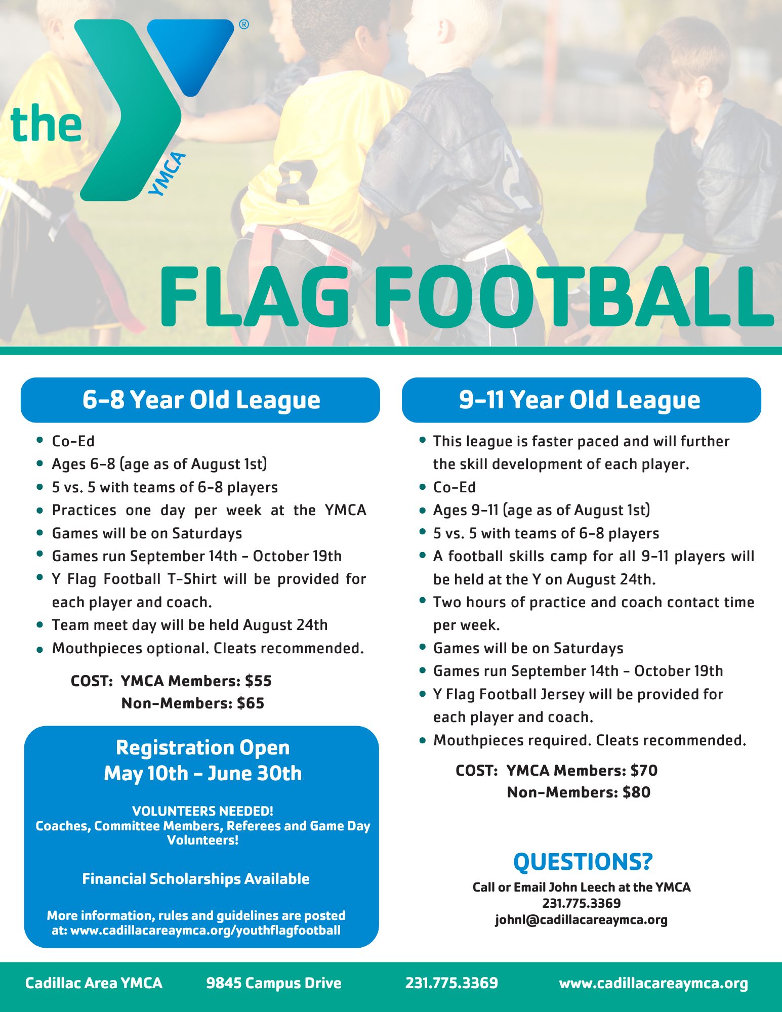 Ymca Flag Football Rules Adult Flag Football League