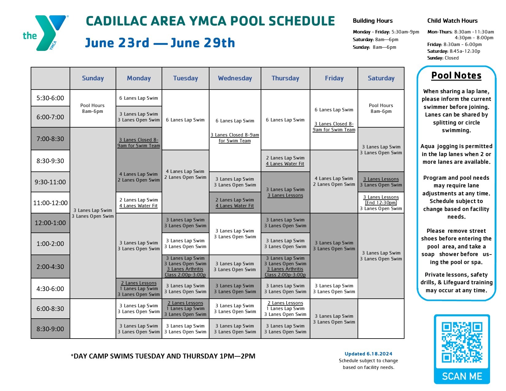 Pool - Cadillac Area YMCA