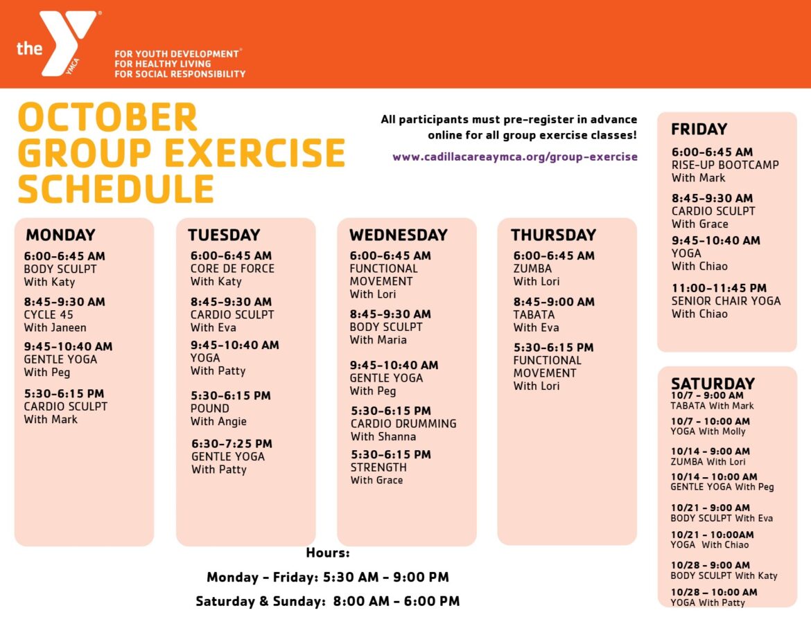 Group Exercise - Cadillac Area YMCA