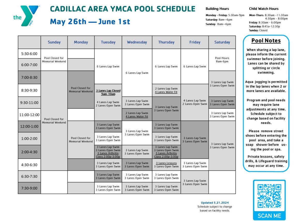 Pool - Cadillac Area YMCA