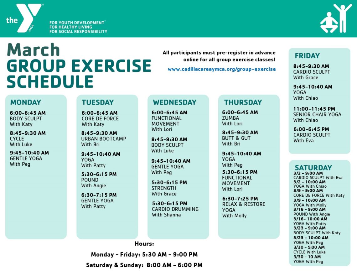 Group Exercise - Cadillac Area YMCA