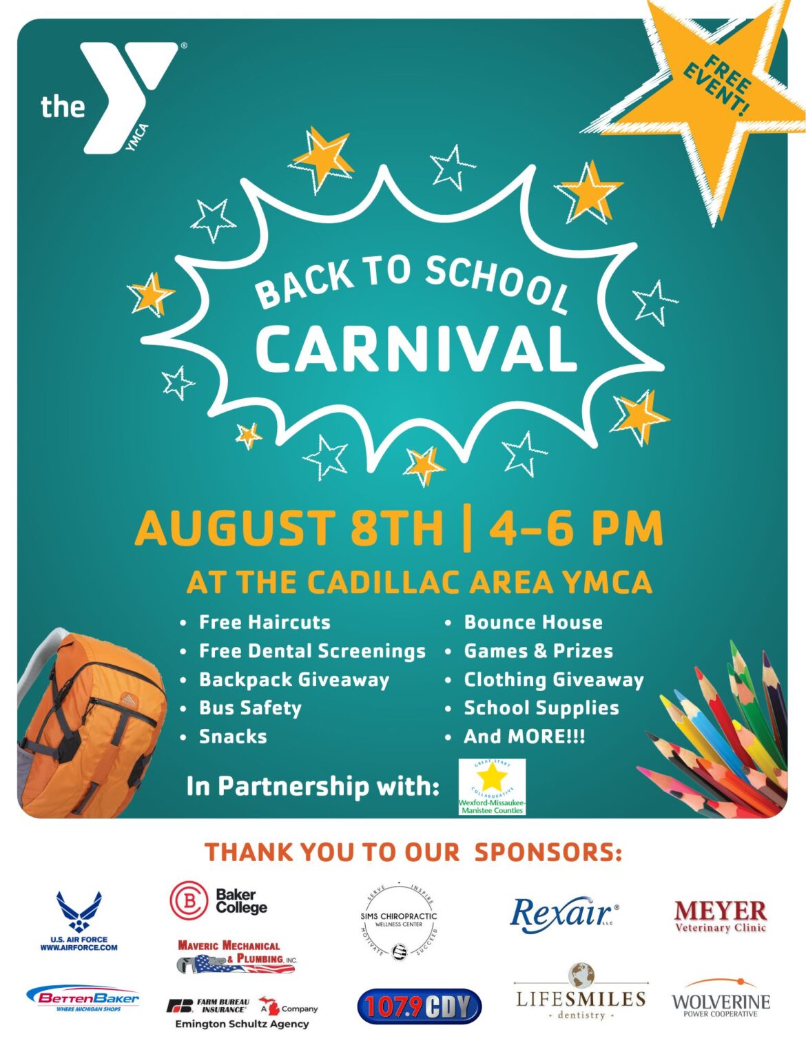 Back to School Carnival - Cadillac Area YMCA