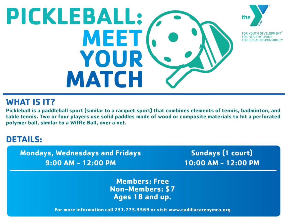 Pickleball - Cadillac Area YMCA